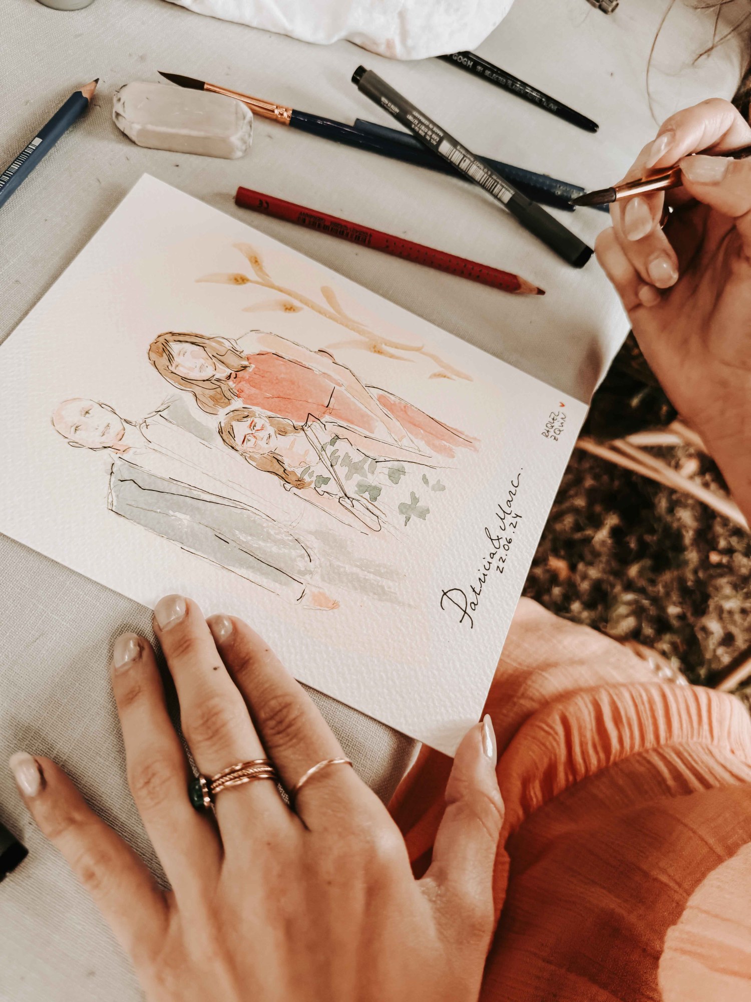 Live Art para Bodas: Un Recuerdo Único – Live art e ilustraciones