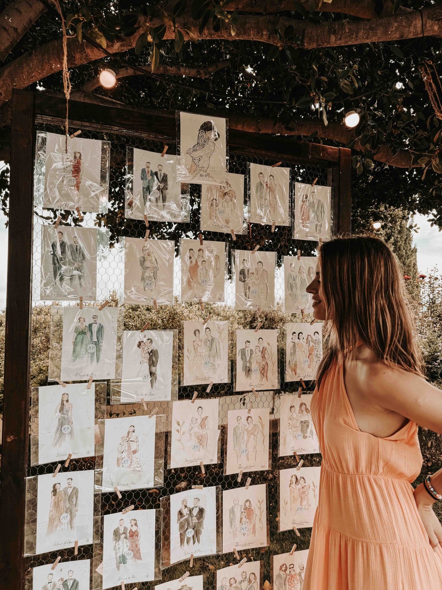 Live Art para Bodas, Marcasitios y cuadros de los novios – Live art e ...